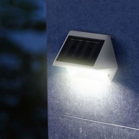 야외 태양광 발전 데크 조명 방수 계단 램프 스테인레스 스틸 보안 벽 램프 계단 파티오