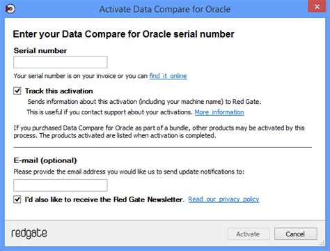 command line switches data compare for oracle 5 product documentation