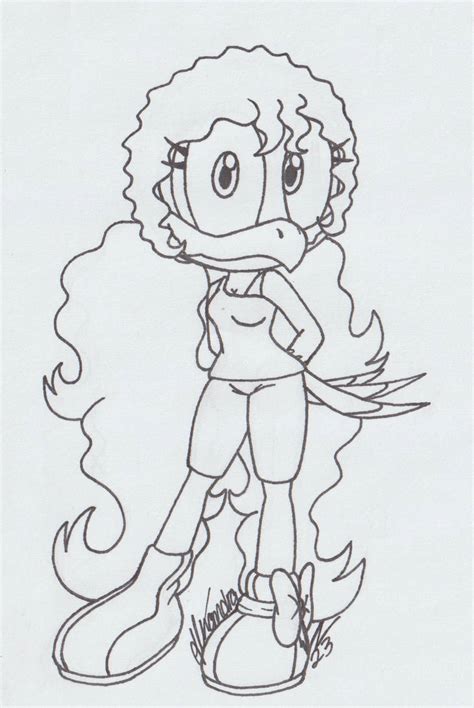 Sarah The Hawk Lineart By Glitchy Witchy On Deviantart