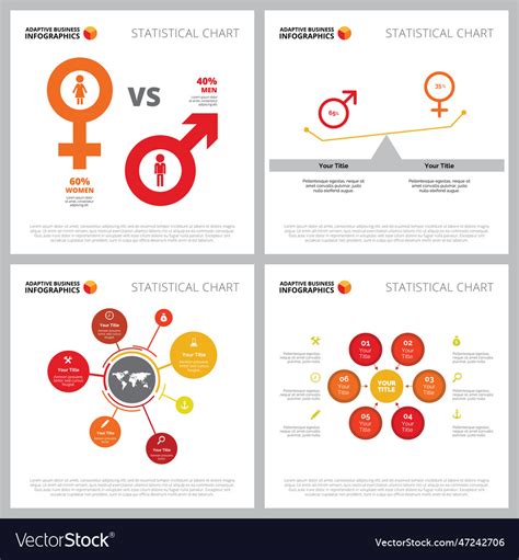 Creative Infographic Set For Gender Discrimination
