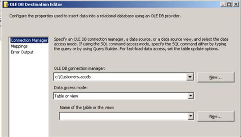 Import Ms Access Data To Sql Server With Ssis