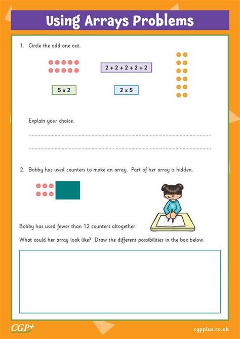 Using Arrays Problems Foundation Year 3 Cgp Plus