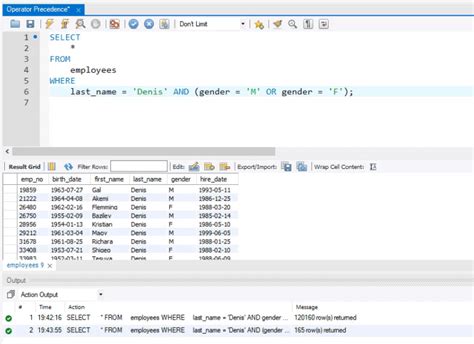 Data Manipulation Operators In SQL First Steps 365 Data Science