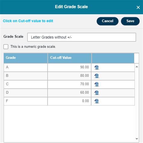 Grading Create A New Grade Scale Rediker Software