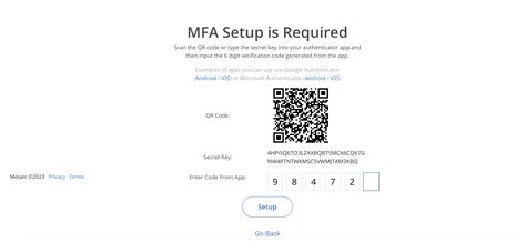 Multi Factor Authentication MFA Mosaic