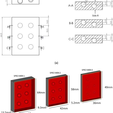 A Defect And Specimen Geometry Reported As An Example For Specimen 1 Download Scientific