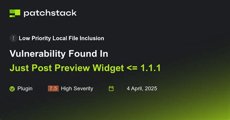 Wordpress Just Post Preview Widget Plugin