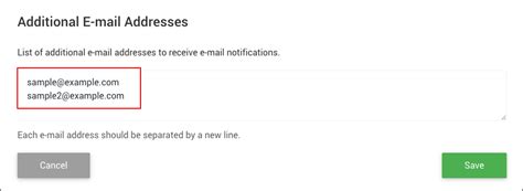 Configuring Additional E Mail Addresses Kintone Help