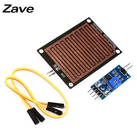 Raindrop Sensing Module Large Area Rain Sensor With 5v Relay Control For Water Level Detection