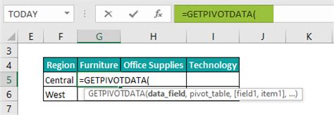 GetPivotData Excel Function Formula Examples How To Use