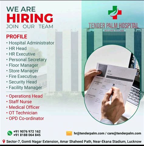 Sunil Kumar Sampath On Linkedin Hiring Hr Facilitymanager Lucknowjobs Ot Tenderpalmhospital