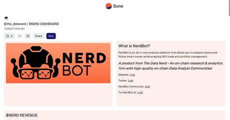 Nerd Dashboard