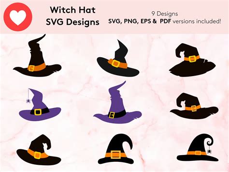 Witch Hat Svg Bundle Witch Hat Vector Witch Hat Clip Art Witch Hat