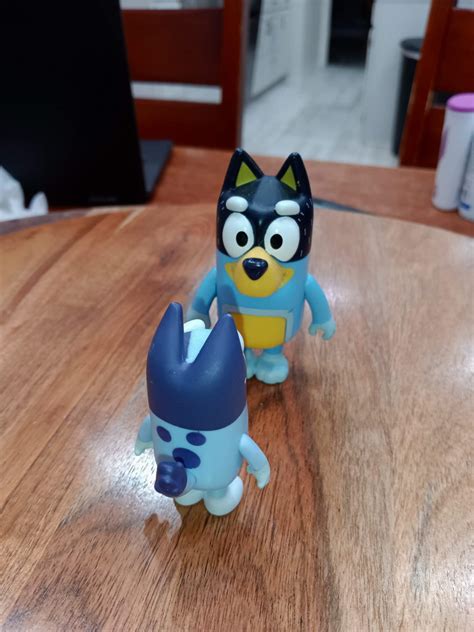 Here My Bluey Action Figure Doing Cute Pose Bluey Amino