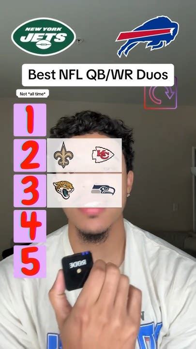 Best Wr And Qb Duos In The Nfl 🔥😎 Nfl Shorts Youtube