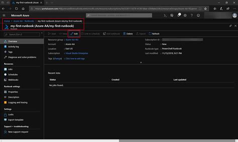 Part 2 Creating Your First Azure Automation Runbook