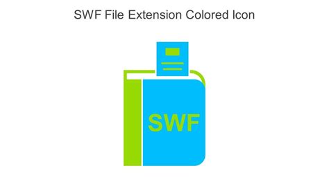 SWF File Extension Colored Icon In Powerpoint Pptx Png And Editable Eps Format