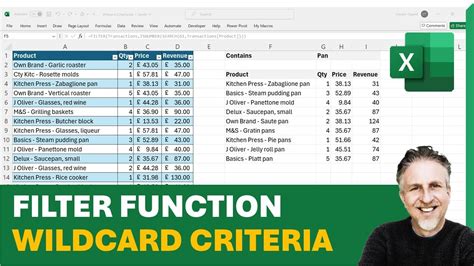 Excel Filter Function With Wildcard Criteria Partial Match Contains