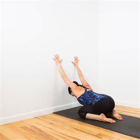 Relaxing Wall Yoga Sequence Popsugar Fitness