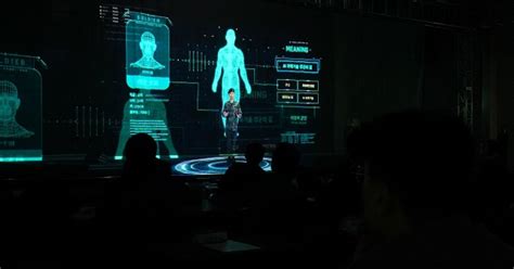 로커스 2023 국방 지능정보화 컨퍼런스서 홀로그램 디지털 장병 선보여