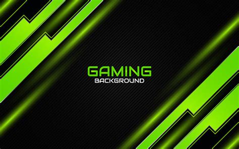 현대 E스포츠 모양과 추상 미래 블랙과 그린 게임 배경 벡터 디자인 템플릿 기술 개념 3차원 형태에 대한 스톡 벡터 아트 및