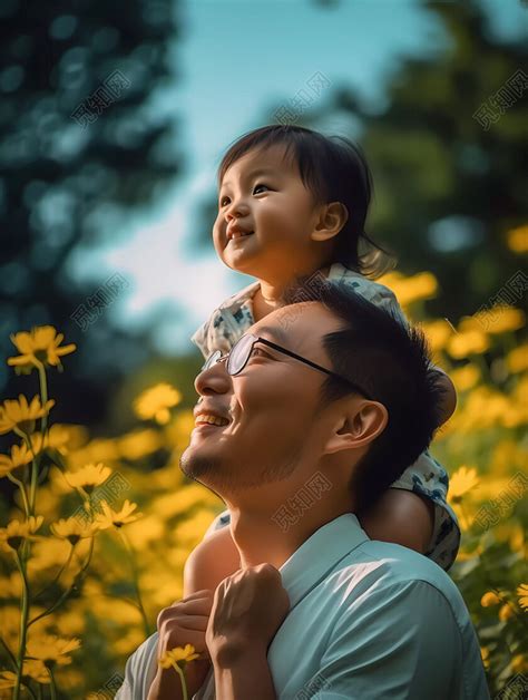 父亲节摄影风格父女温馨户外出游玩乐的场景背景图片下载 觅知网