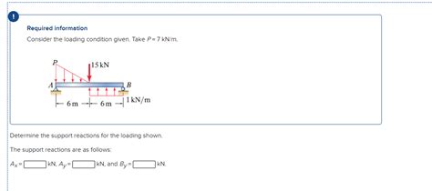 Solved Consider The Loading Condition Given Take P 7
