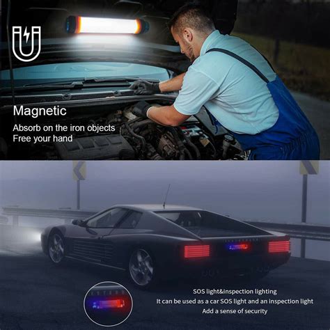 4 In 1 Powerlite Usb Rechargeable Waterproof Travel Light Led Lamp Magnetic Torch Power