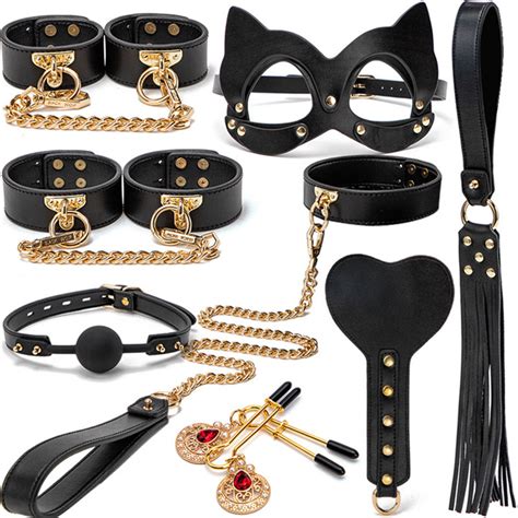 Bondage Gear Real Leather Bdsm Set Bondage Kit Sex Toys Bdsm Bondage
