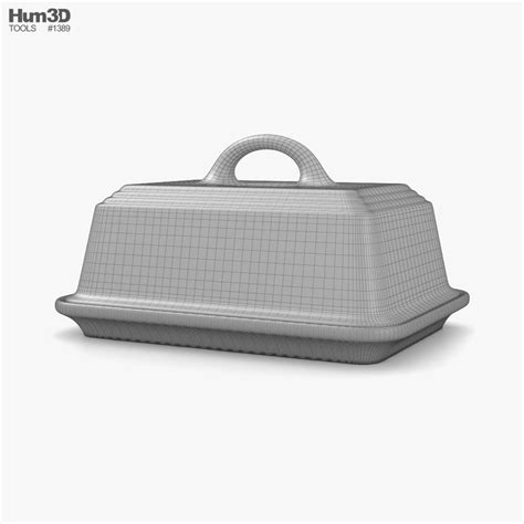 버터 접시 3d 모델 다운로드 식기 On