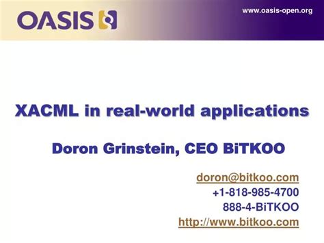 Ppt Xacml In Real World Applications Powerpoint Presentation Free