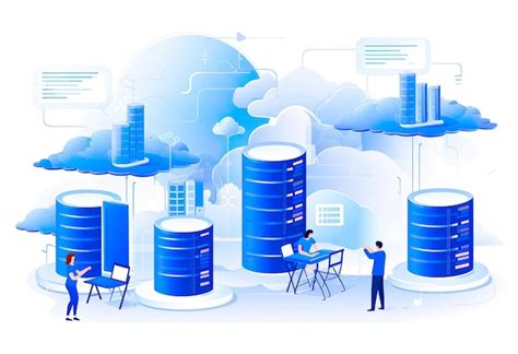 Premium Ai Image Big Data Storage Abstract Concept Vector Illustration