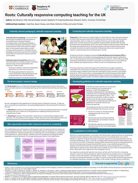 Presenting Our Culturally Responsive Computing Work At Bera 2022 Raspberry Pi Computing