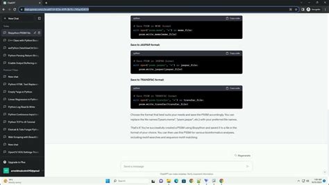 How To Write Position Specific Score Matrix Biopython Object To The File Youtube