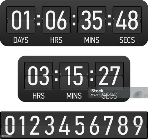 Black And White Countdown Timer Stock Illustration Download Image Now Countdown Clock