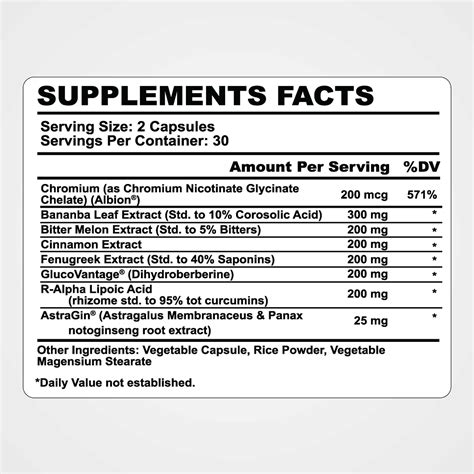 Glucose Factor Purefactor Formulations