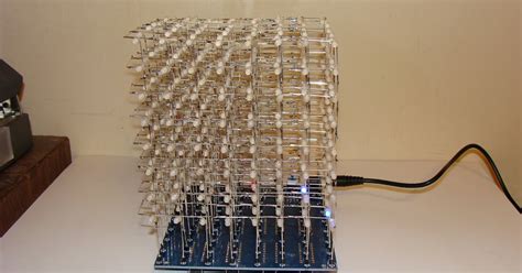 my commentary and technical help 8x8x8 led cube kit completed