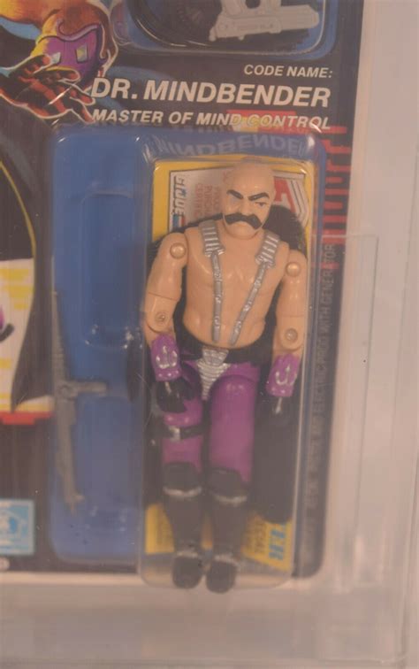 Gi Joe Arah Dr Mindbender Cobra Action Figure Hasbro 1986 Afa 85
