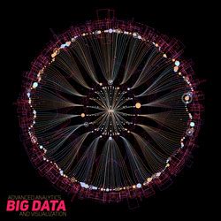 Big Data Round Visualization Royalty Free Vector Image