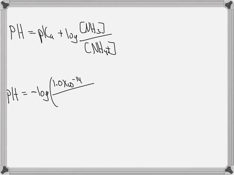 Solved An Ammonia Ammonium Buffer Solution Contains 0 31mnh3 And 0 76mnh4 The Kb Value Of
