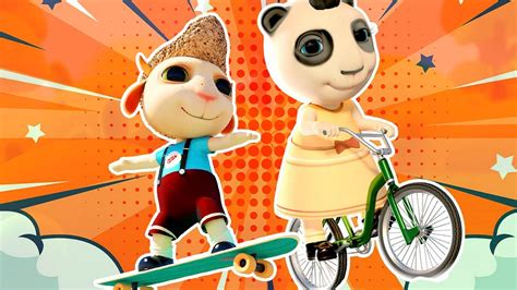 소녀와 소년 대회🛴🚀🚲놀이터 대회🛴🚀🚲로켓 스쿠터 Youtube