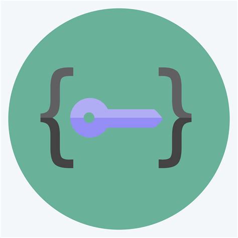 Icon Unlock Code Suitable For Programming Symbol Flat Style Simple