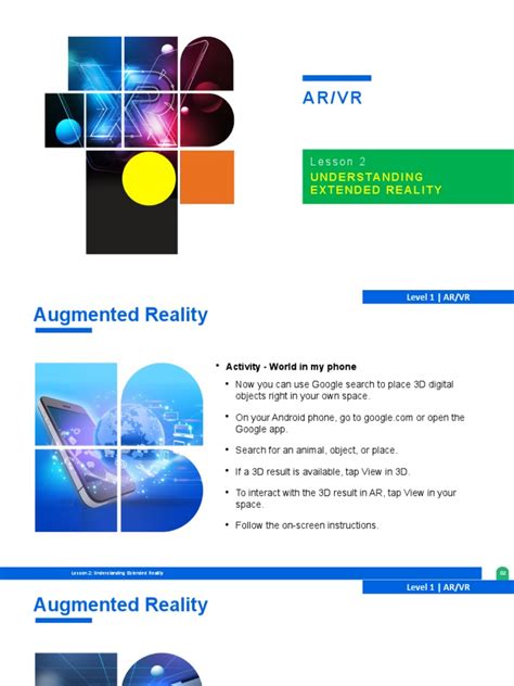 Module 1 Lesson 2 Understanding Extended Reality Pdf Augmented