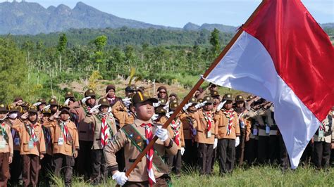 Baris Berbaris Dalam Gerakan Pramuka Pramuka Lumajang Tangguh
