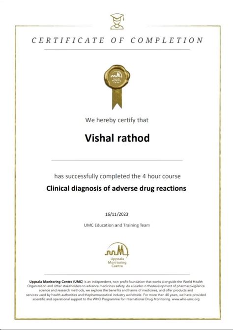 dr vishal rathod on linkedin uppsalamonitoringcenter umc course