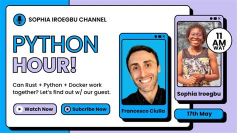 I Have Seen Some Hype Around Rust And Python And I Am Not Sure If Its Sophia Iroegbu