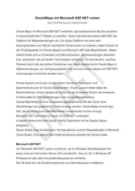 Pdf Oraclemaps Mit Microsoft Aspnet Nutzen€¦ · Microsoft Aspnet Um
