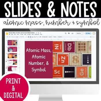 Atomic Number Atomic Mass And Symbol Elements Google Slides Slideshow