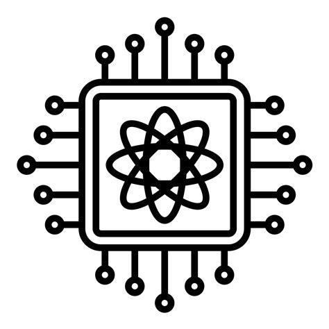 Quantum Technology Line Icon 14810391 Vector Art At Vecteezy