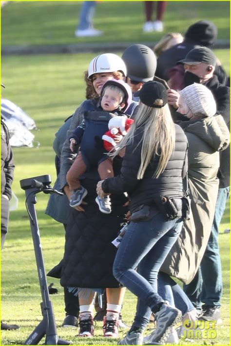 Jennifer Garner Takes A Fake Baby For A Spin On A Scooter For Family Leave Filming Photo